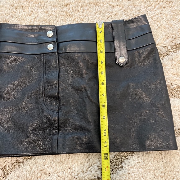 Alexander Wang | Skirts | Final Sale Nwot Beau Souci Leather Micro Mini ...